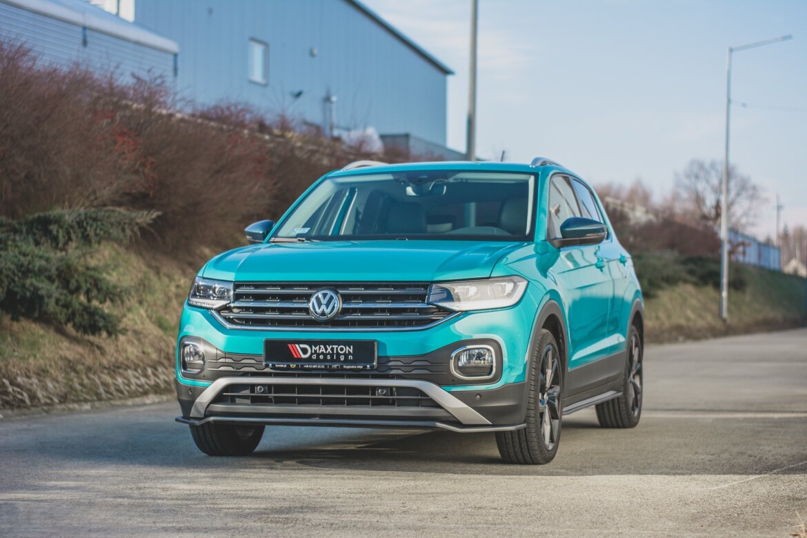 Street+ Spoilerlippe Front Ansatz passend für VW T-Cross schwarz Hoch ...