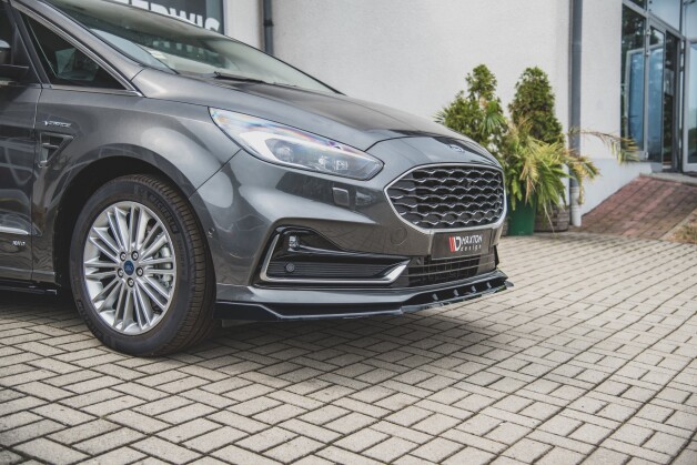 Street+ Spoilerlippe Front Ansatz passend für Ford S-Max Mk2 FL schwa ...