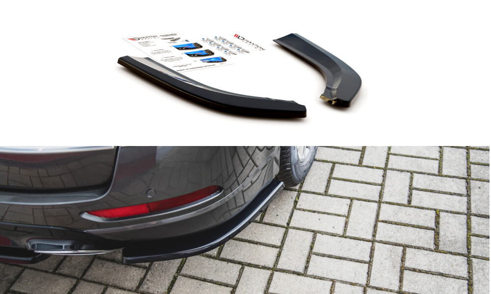 Street+ Heck Ansatz Flaps passend für Ford S-Max Vignale Mk2 FL schwa ...