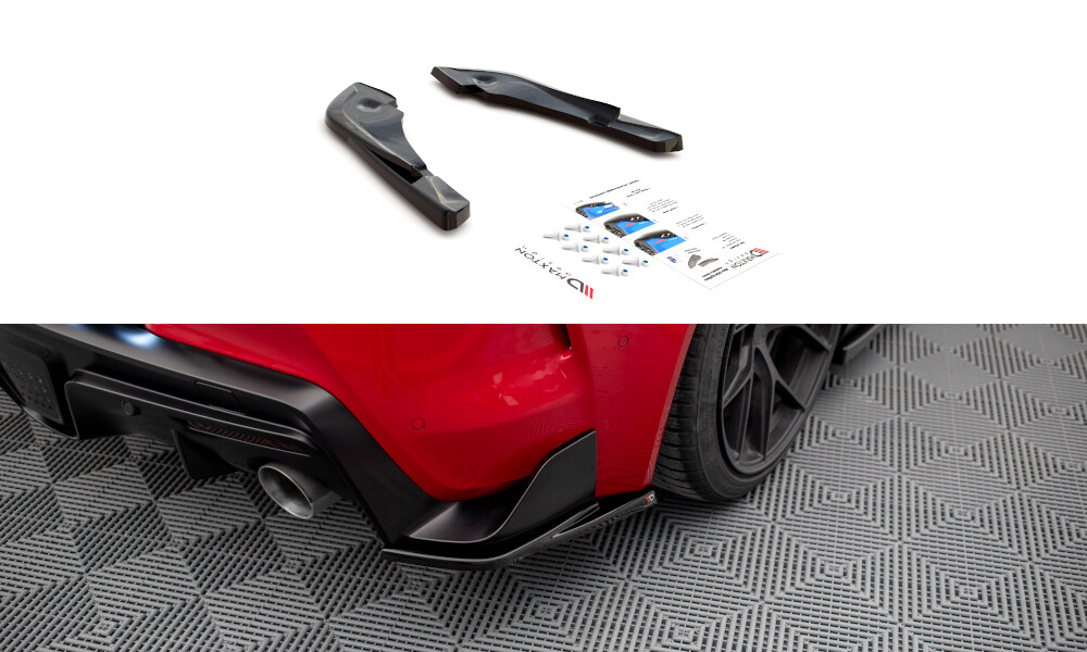 Street+ Heck Ansatz Flaps V.3 passend für Toyota Supra Mk5 schwarz Ho ...