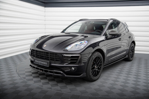 Street+ Spoilerlippe Front Ansatz V.3 passend für Porsche Macan Mk1 s ...
