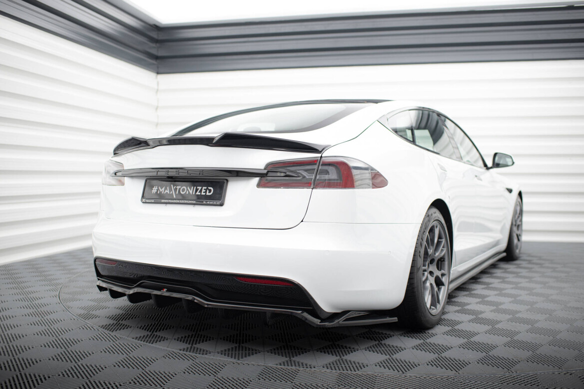 Heck Spoiler Aufsatz Abrisskante 3D für Tesla Model S Plaid Mk1 Facel ...
