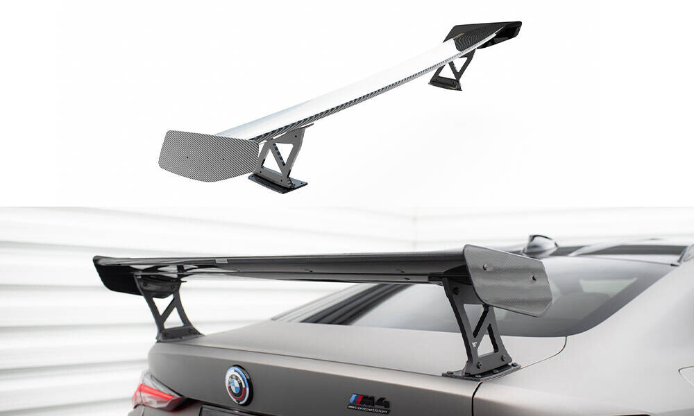 Carbon Heck Spoiler Heckflügel Standfuß Außen passend für BMW M4 G82 ...