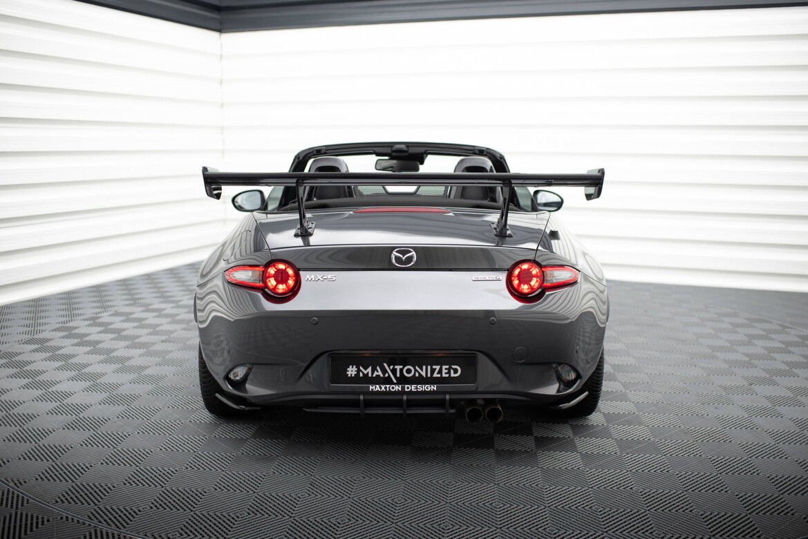 Carbon Heck Spoiler Heckflügel + LED passend für JDM Style Mazda MX-5 ...