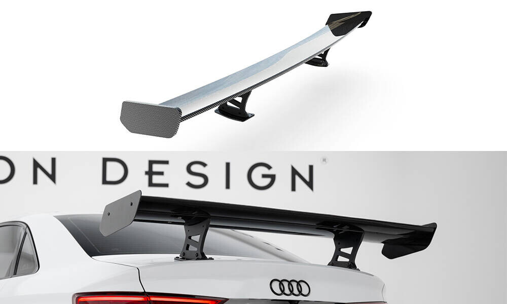 Carbon Heck Spoiler Heckflügel Standfuß Innen passend für Audi A3 / A ...
