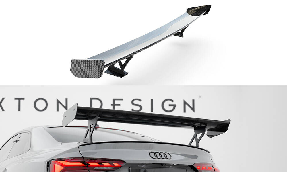 Carbon Heck Spoiler Heckflügel Standfuß Außen V.1 passend für Audi A5 ...