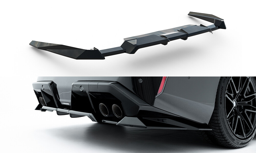 Street+ Mittlerer Diffusor RACE Heck Ansatz passend für BMW M5 Limous ...