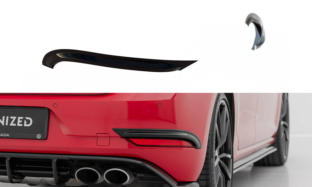 Hintere Rahmen passend für Leuchten VW Golf R / R-Line Mk7 FL schwarz ...