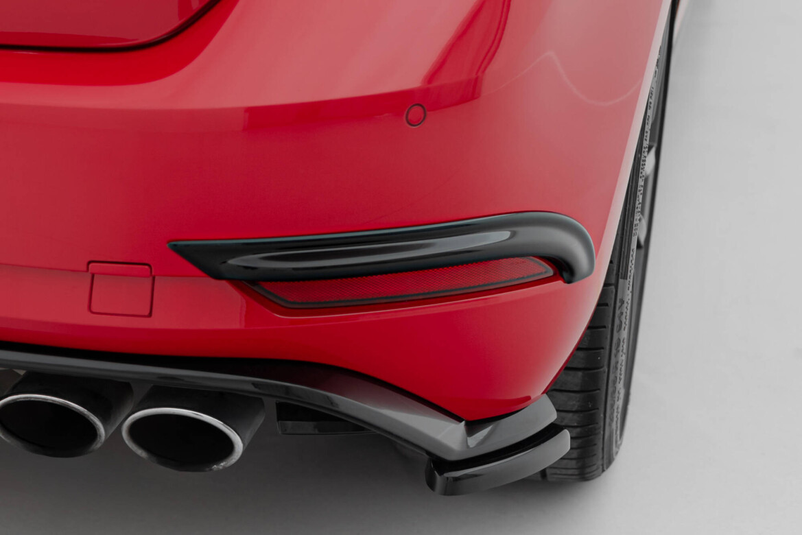 Hintere Rahmen passend für Leuchten VW Golf R / R-Line Mk7 FL schwarz ...