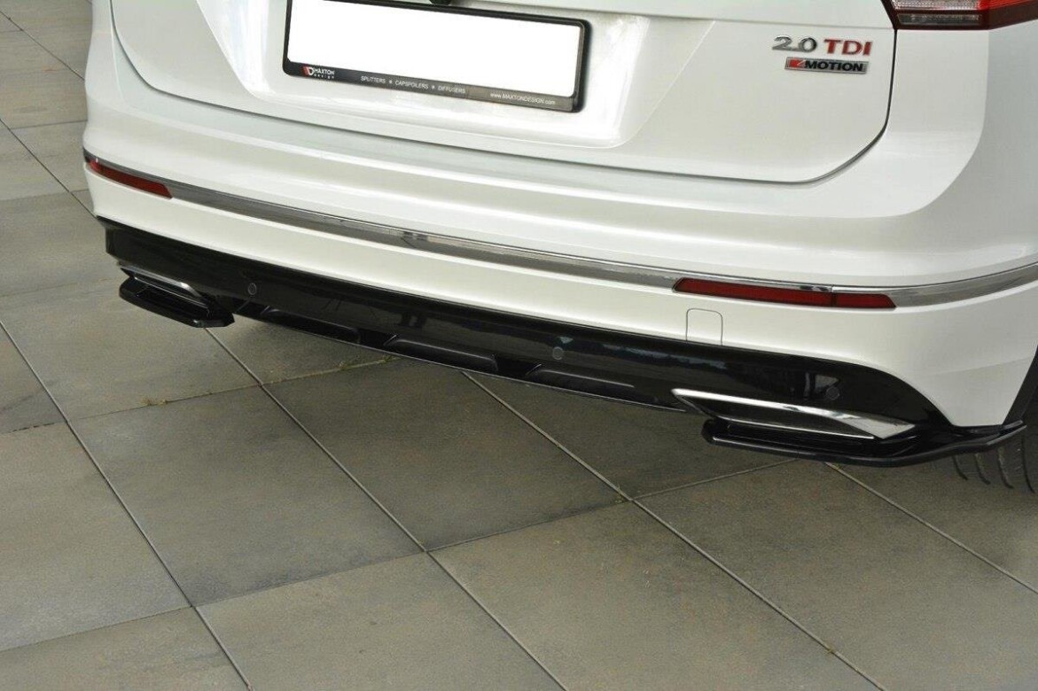 Street+ Heck Ansatz Flaps passend für Vw Tiguan Mk2 R-Line schwarz Ho ...