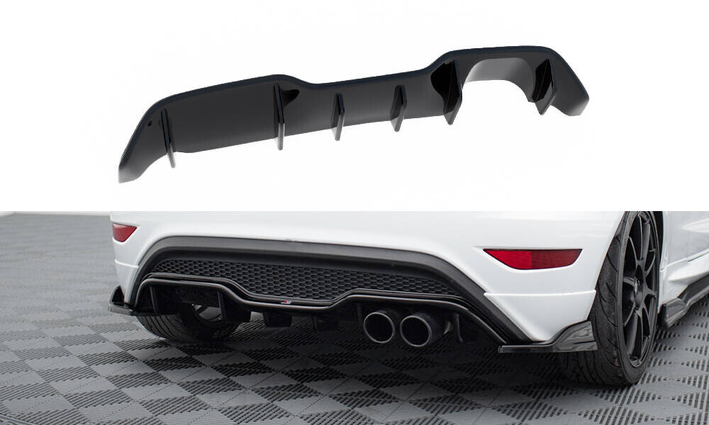 Street+ Heck Ansatz Diffusor passend für Ford Fiesta ST (3-Türige ver ...