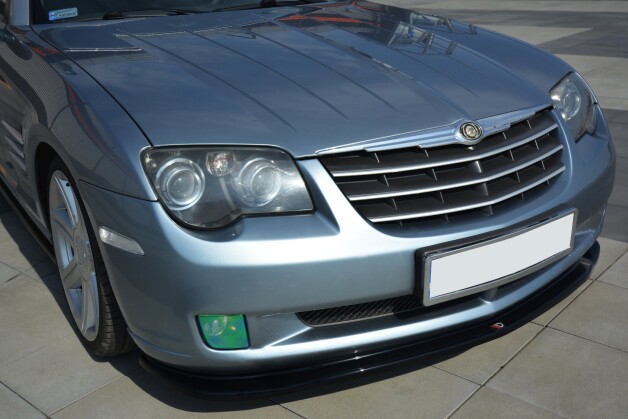 Cup Spoilerlippe Front Ansatz für CHRYSLER CROSSFIRE schwarz Hochglan ...