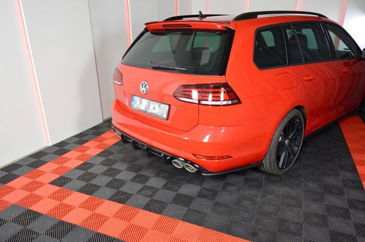 Street+ Heck Ansatz Diffusor passend für VW Golf R Variant Mk7 FL sch ...
